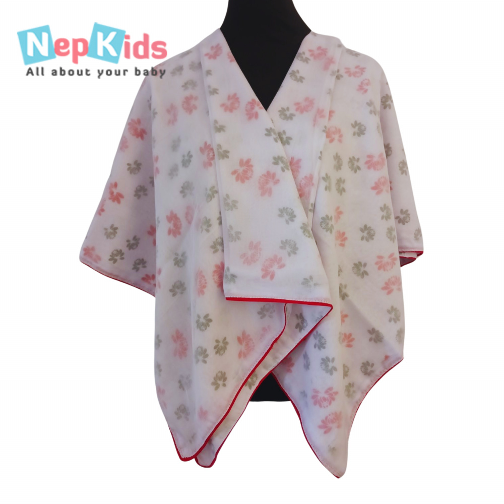 Purchase online 3 layer cotton khasto, dhaka shawl, with elegant print ...